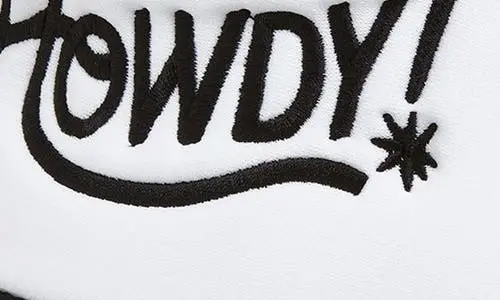 LOCAL BEACH Howdy Trucker Hat - Black/white