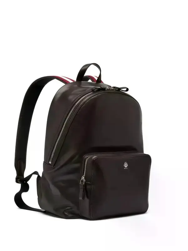 Bally Ray Leather Backpack - Brown