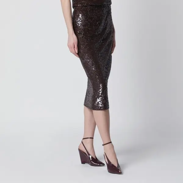 P.a.r.o.s.h Pencil Skirt - Brown