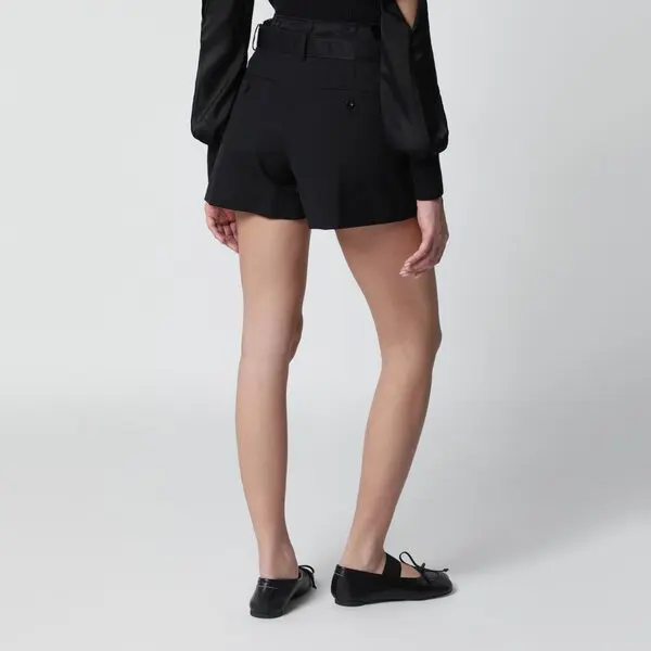 Sacai Wool-blend Belted Shorts