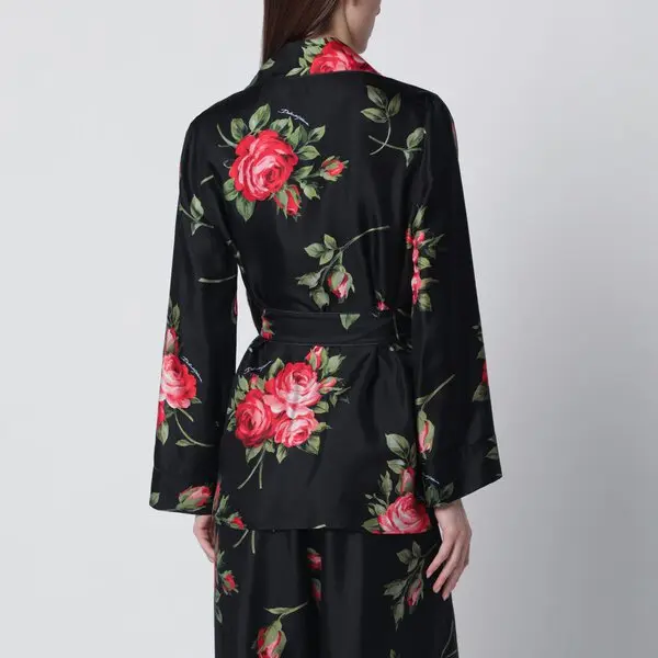 Dolce & Gabbana Vanity Bouquet Rose Print Shirt - Multicolor