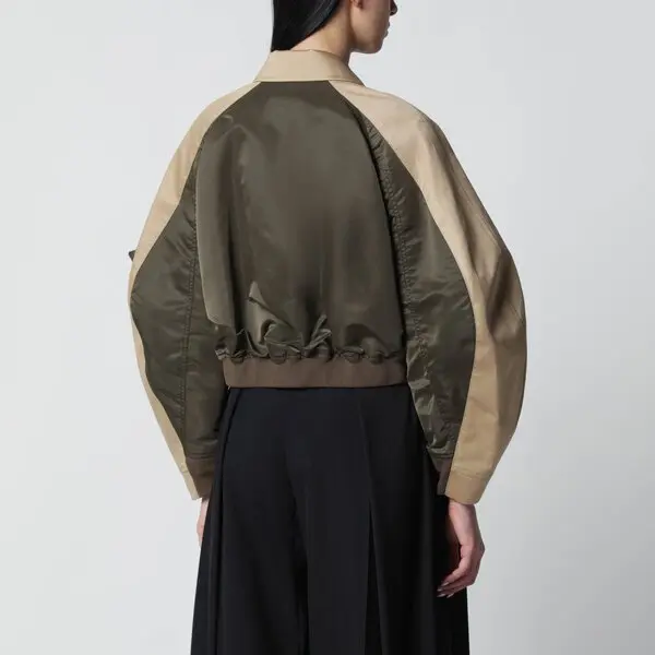 Sacai Nylon Zip Jacket - Green