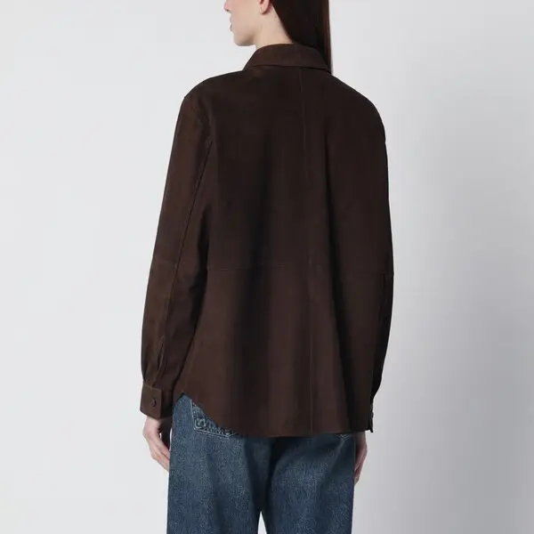 TOTEME Leather Shirt Jacket