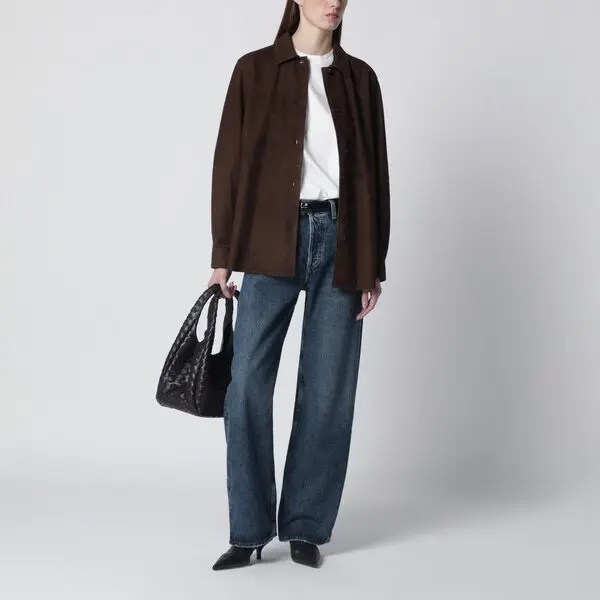 TOTEME Leather Shirt Jacket