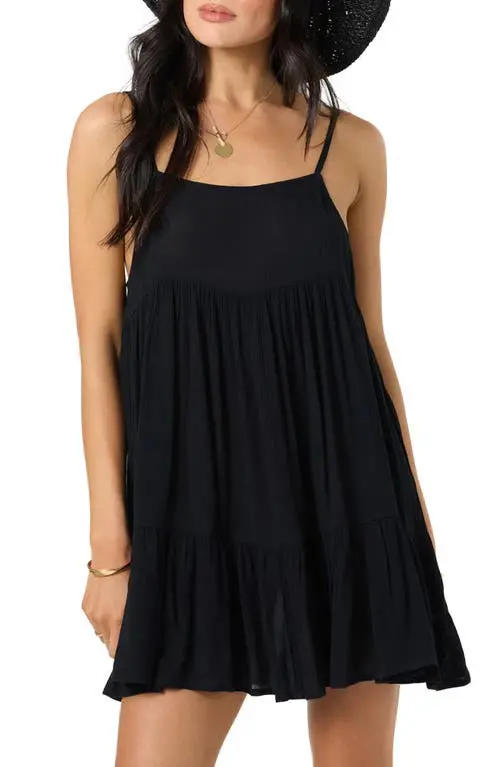 O'Neill Saltwater Rilee Cover-up Minidress - Black