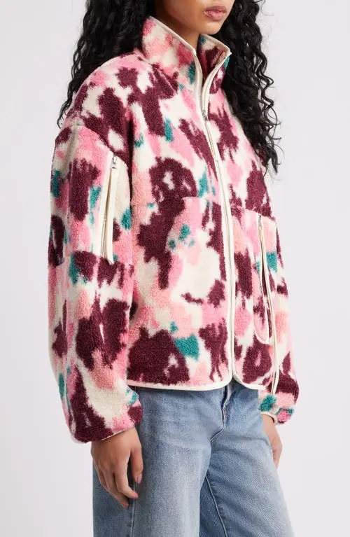 UGG Splatter Print Fleece Jacket - Abstract Multi