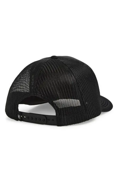 LOCAL BEACH Ride Or Die Patch Trucker Hat - Black