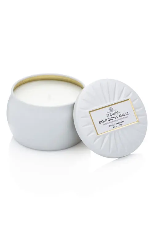Voluspa Vermeilfrench Bourbon Vanille Mini Tin Candle - No Color