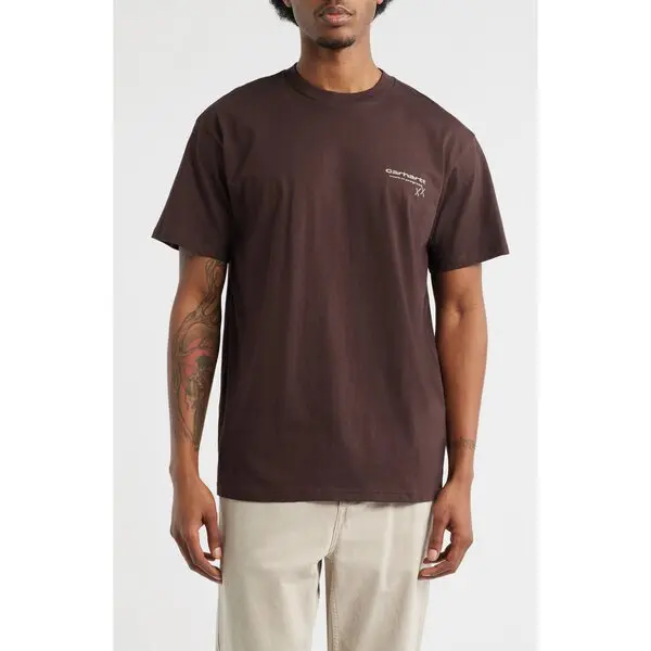 Carhartt Work In Progress Garble Logo Graphic T-shirt - Palisander
