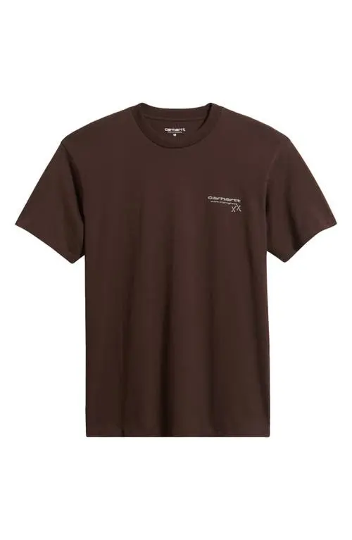Carhartt Work In Progress Garble Logo Graphic T-shirt - Palisander
