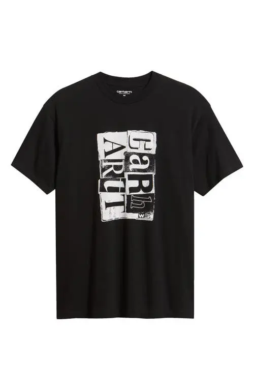 Carhartt Work In Progress Moving Letterpress Cotton Graphic T-shirt