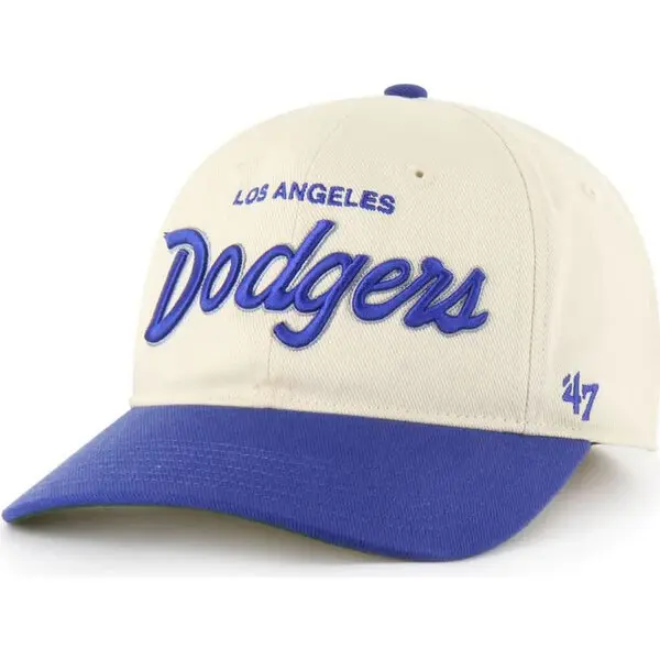 '47 Los Angeles Dodgers Crosstown Franchise Fitted Hat - Natural