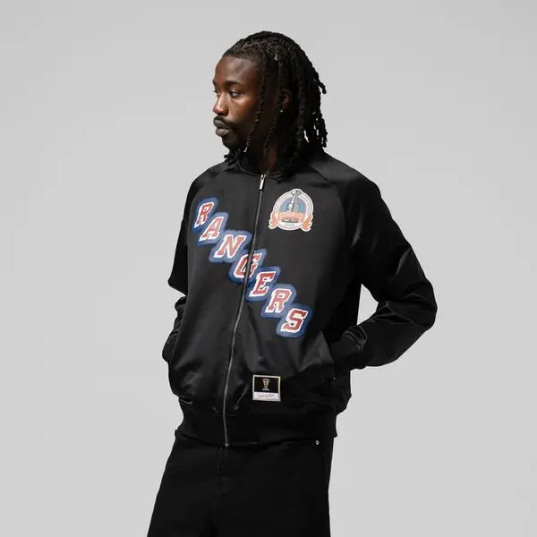 Mitchell & Ness Mark Messier New York Rangers Maxxed Out Full-zip Satin Jacket - Black
