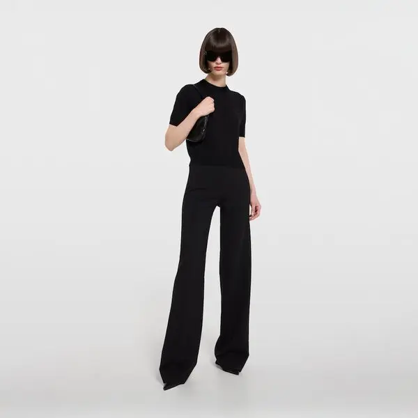 Gucci Knit Wool Top With Double G Embroidery