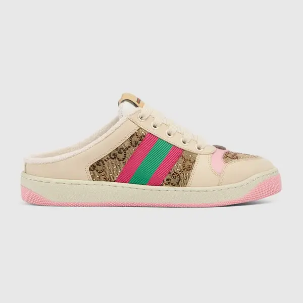 Gucci Screener Gg Canvas Mule