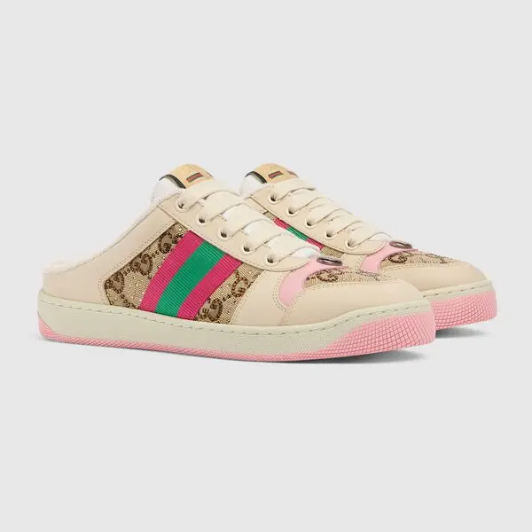 Gucci Screener Gg Canvas Mule