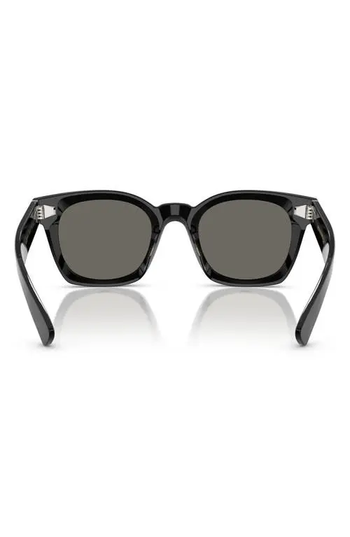 Oliver Spencer Mermeaux Rectangular Sunglasses - Black/carbon Grey