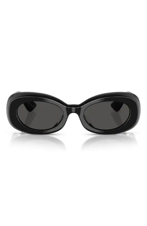 Oliver Spencer X Khaite Oval Sunglasses - Black/grey