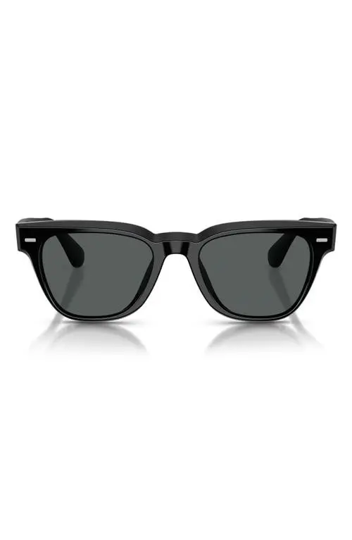 Oliver Spencer Rueny 51mm Polarized Pillow Sunglasses - Black/midnight Express Polar