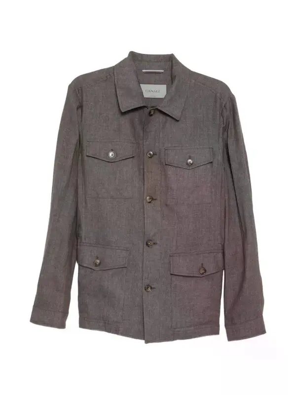 Canali Flap Pockets Shirt Jacket