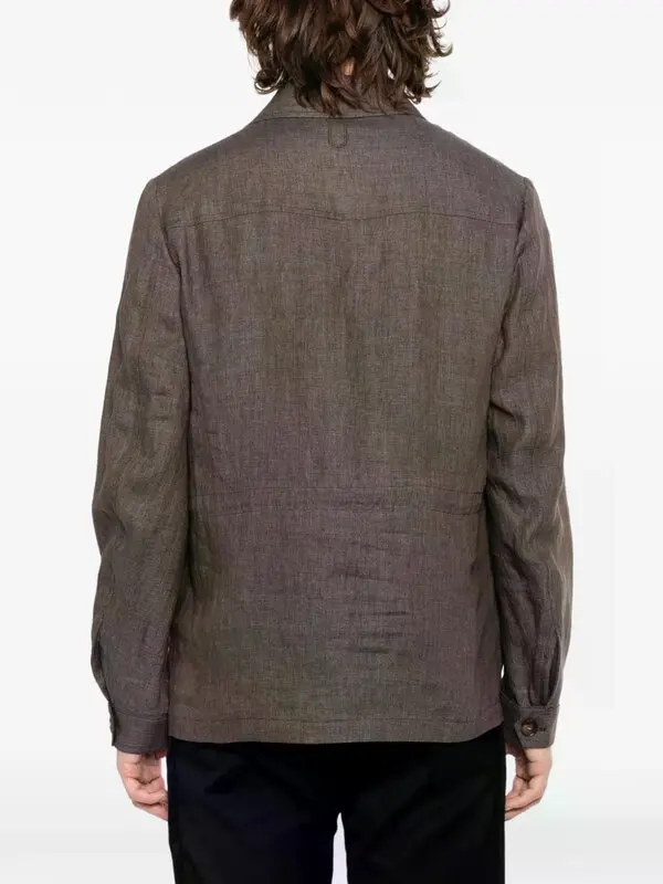 Canali Flap Pockets Shirt Jacket
