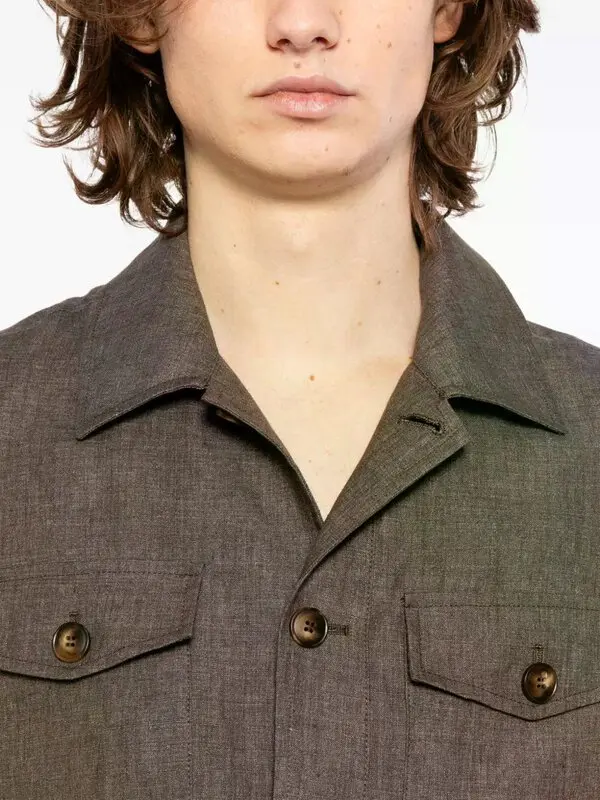 Canali Flap Pockets Shirt Jacket