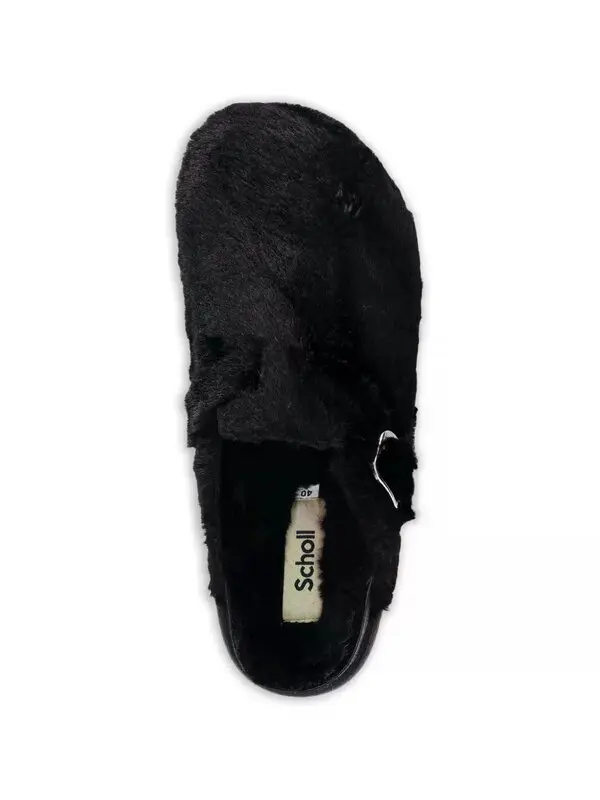 DR. SCHOLL'S SHOES Buckle Detail Slippers - Black