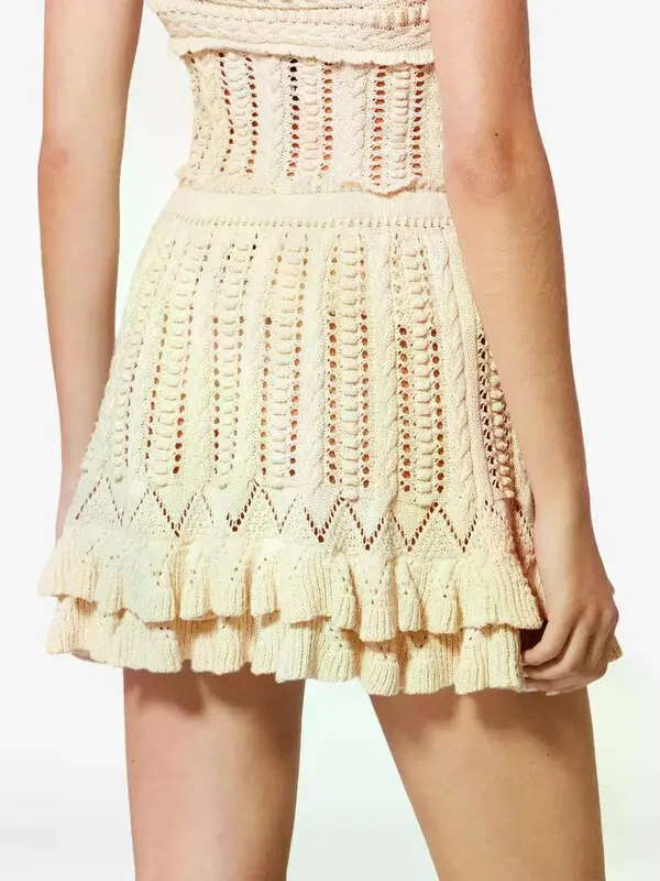 MARANT ETOILE Nelle Mini Skirt - Neutrals
