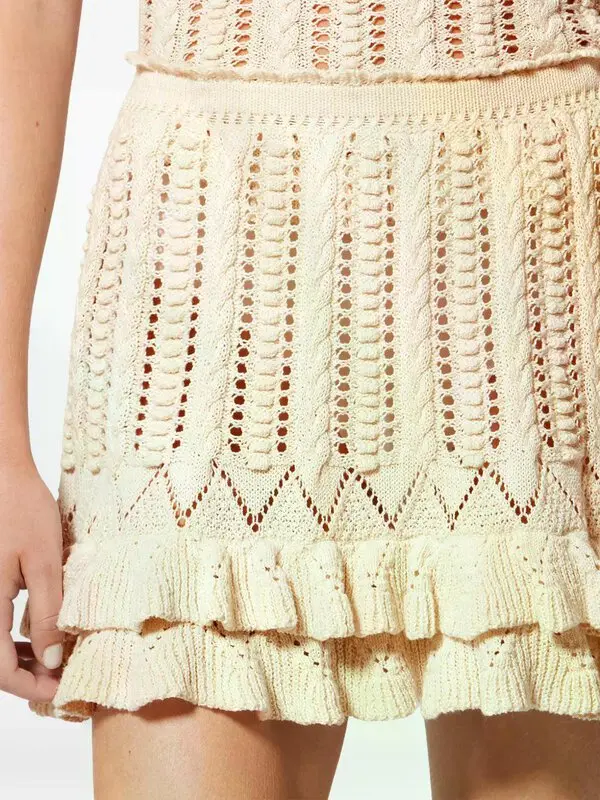 MARANT ETOILE Nelle Mini Skirt - Neutrals