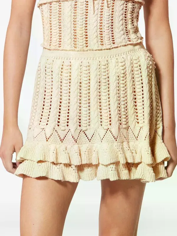MARANT ETOILE Nelle Mini Skirt - Neutrals
