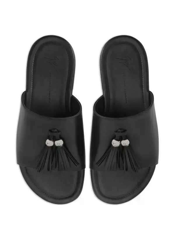 GIUSEPPE ZANOTTI Maratea Tassels Leather Sandals