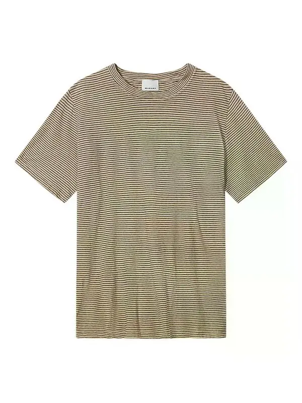 MARANT Leon Striped T-shirt - Neutrals