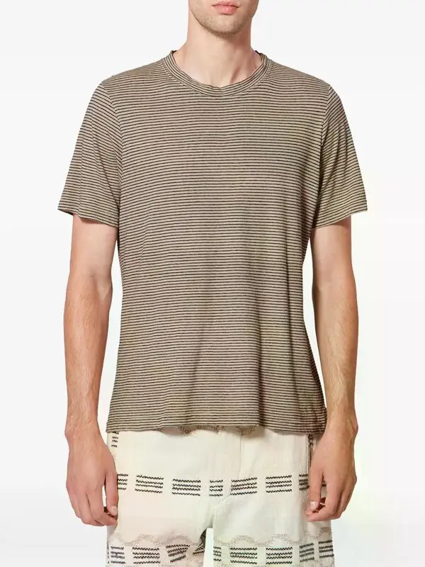 MARANT Leon Striped T-shirt - Neutrals