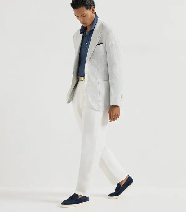 Brunello Cucinelli Suede Hybrid Loafers - Blue