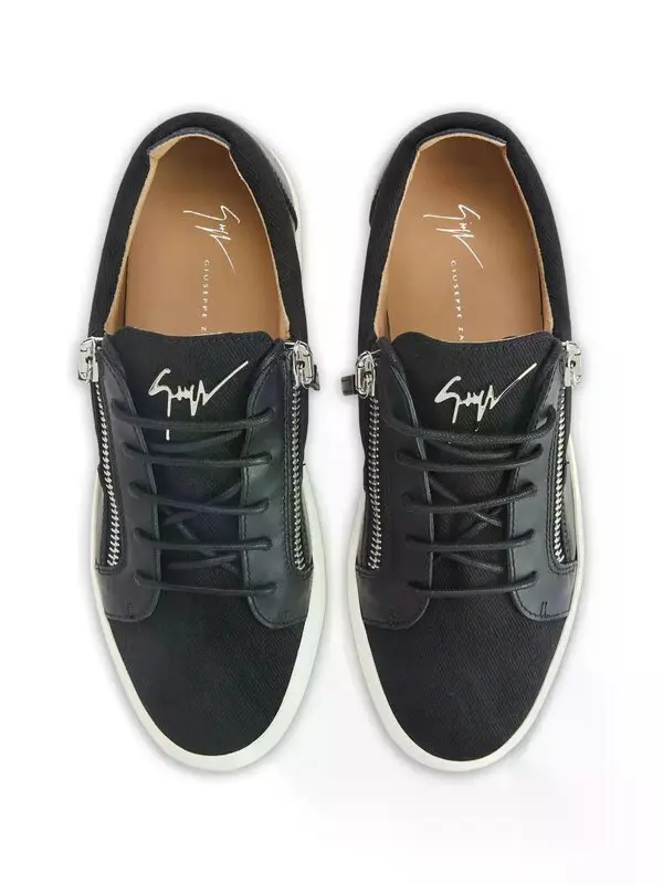 GIUSEPPE ZANOTTI Frankie Zip Low-top Sneakers - Black