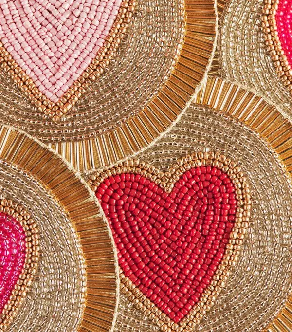 JOANNA BUCHANAN Beaded Heart Coasters