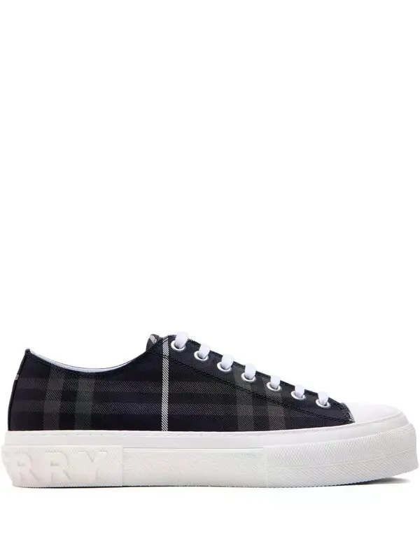 Burberry Check Lace-up Platform Sole Sneakers