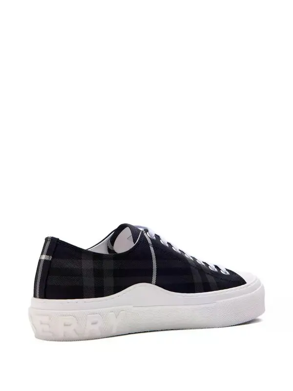 Burberry Check Lace-up Platform Sole Sneakers