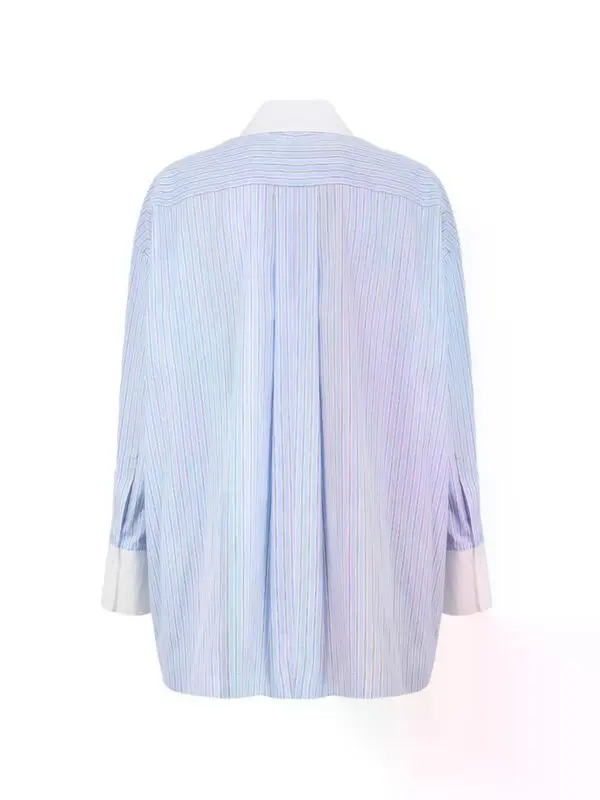 Attico Striped Asymmetric Shirt