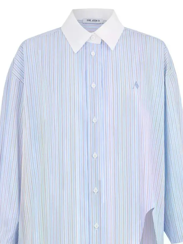 Attico Striped Asymmetric Shirt