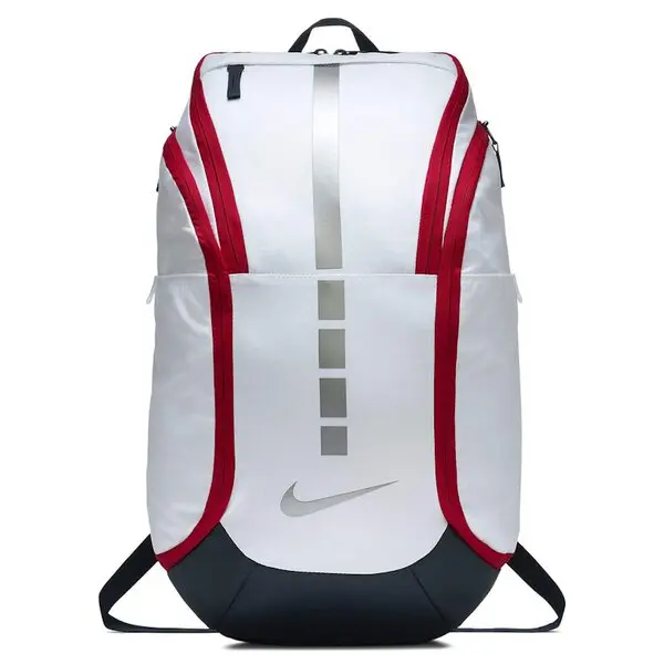 Nike Hoops Elite Pro Basketball Backpack - White/obsidian/metallic Cool Grey
