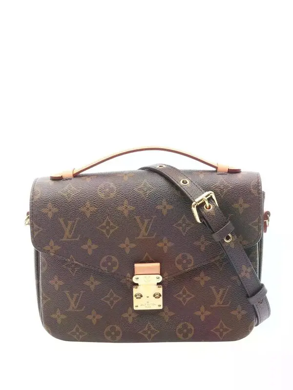 LOUIS VUITTON Monogram Pochette Metis Crossbody Bag - Brown