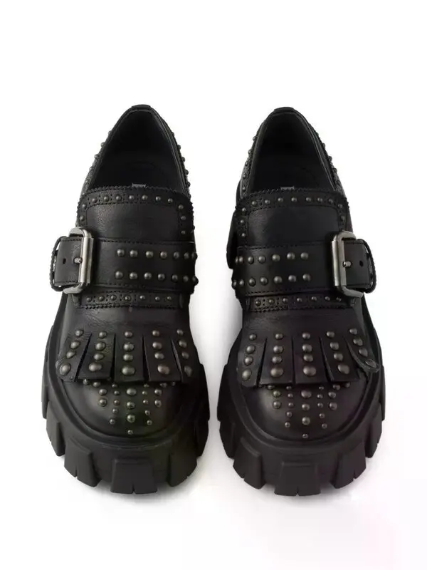 Prada 55mm Studded Leather Loafers
