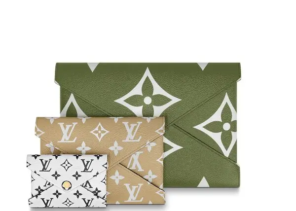 LOUIS VUITTON Pochette Kirigami Monogram Giant - Khaki Green/beige