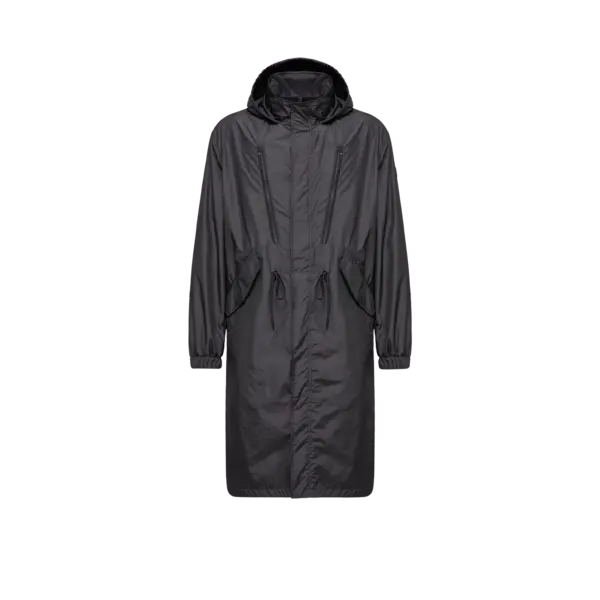 Moncler Aliso Hooded Rain Coat - Black