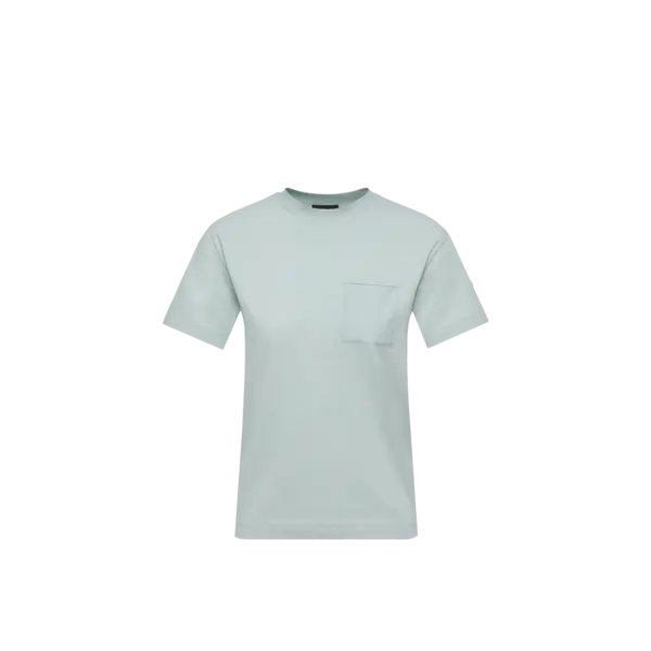 Moncler Cotton Jersey T-shirt With Pleated Pocket - Green