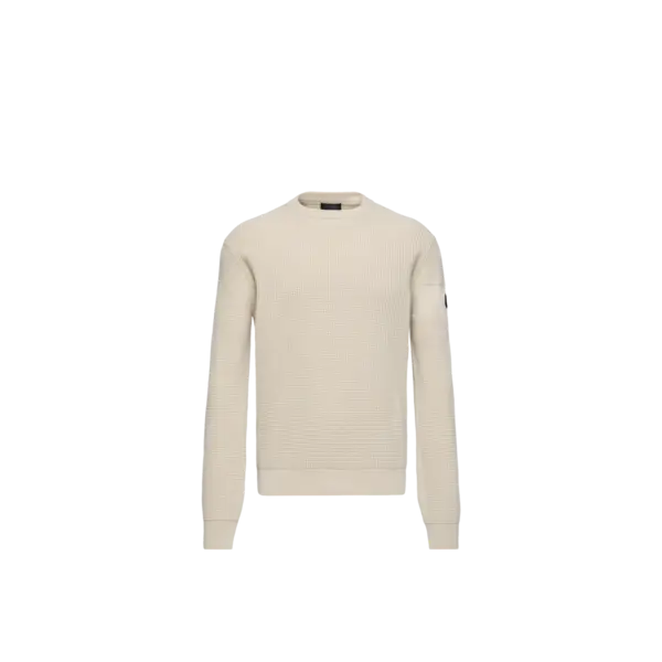 Moncler Logo Wool Sweater - Beige