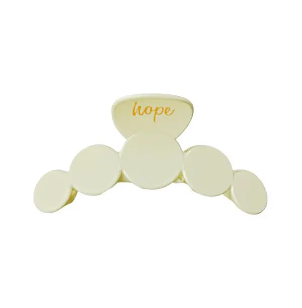 HEADBANDS OF HOPE Matte Dot Claw Clip - Cream