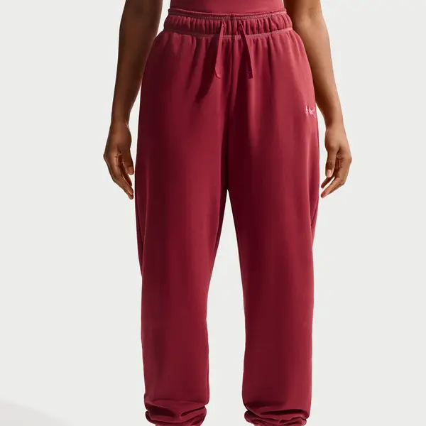 Nike Sportswear Club Fleece Mid-rise Oversized Sweatpants - Red