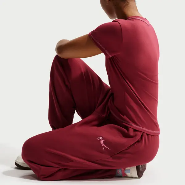 Nike Sportswear Club Fleece Mid-rise Oversized Sweatpants - Red
